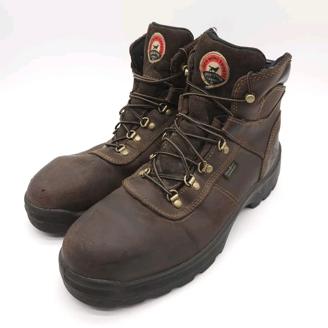 RED WING IRISH Setter (Mens 12) Work Boots Safety Toe Lace Up Brown ...
