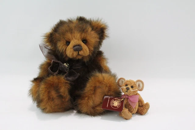 CHARLIE BEAR ANNIVERSARY William & Key Ring Cheesecloth Soft Toys x2 £0 ...