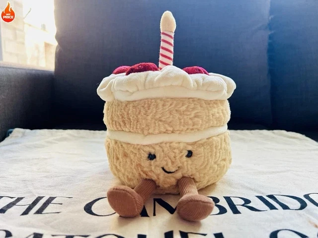JELLYCAT AMUSEABLES STRAWBERRY Birthday Cake Plush Doll Kids Birthday ...