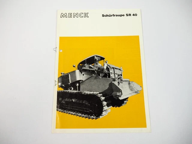 PROSPEKT MENCK & Hambrock SR40 Schürfrauper 1969 EUR 99,90 - PicClick DE