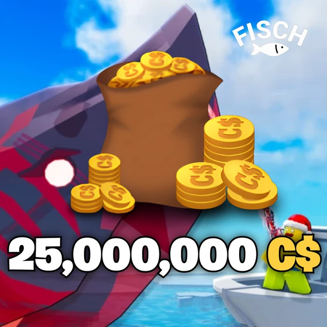 🎣 FISCH 25M C$ 🦈 Roblox Fisch Coins 🐟 Cheap | Fast Delivery ⚡ £16.38 ...