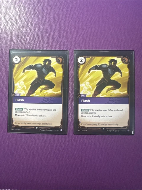 2X FLASH 011/024 NM NP Riftbound League of Legends £29.63 - PicClick UK