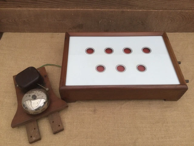 VINTAGE BUTLERS BELL Box Board & Bell £195.00 - PicClick UK