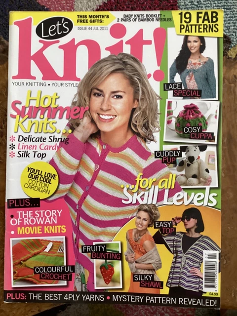 LET’S KNIT MAGAZINE July 2011 Issue 44 NO FREE GIFTS (Pins & Patterns ...