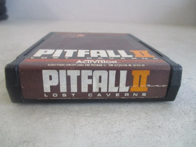 CARTOUCHE DE JEU Vintage Atari 2600 Activision Pitfall Ii Lost Caverns ...