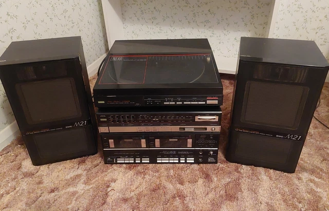 1980’S FISHER STEREO System Tuner/Tape Recorder Linear Turntable ...