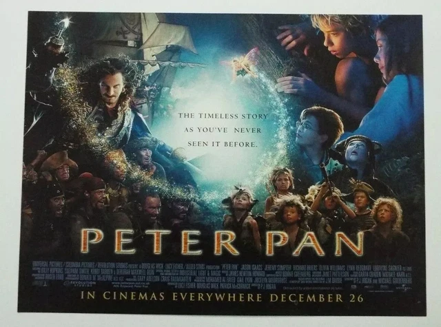 PETER PAN 2003 Original UK Mini Quad Cinema Poster Double Sided - New £8.52 - PicClick UK