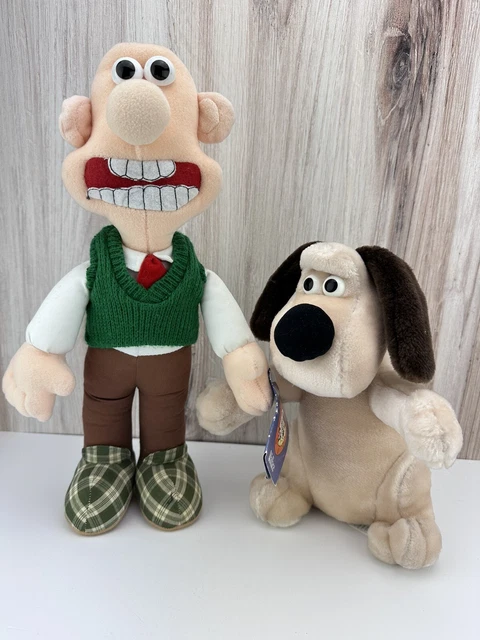 WALLACE AND GROMIT Wallace Plush Doll Aardman Born To Play 14" Vintage ...