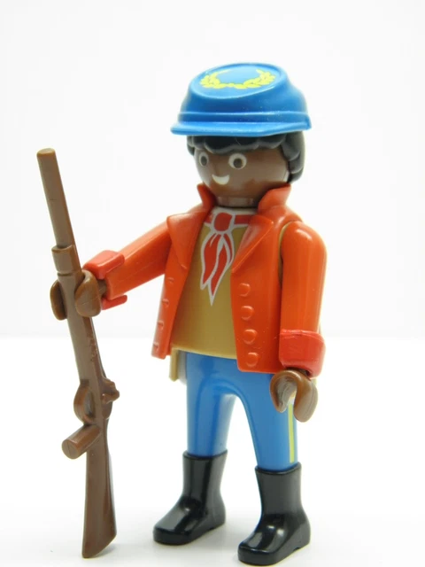 PLAYMOBIL CUSTOM WESTERN Civil War FarWest Cowboy Yankee Union Army ...
