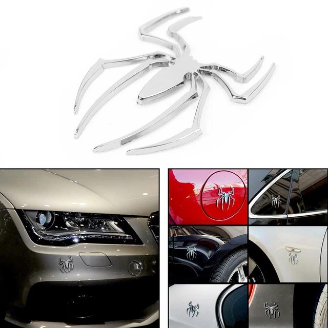 CAR STICKER METAL Spider Shape 3D Car Emblème Insigne Autocollant Diy ...