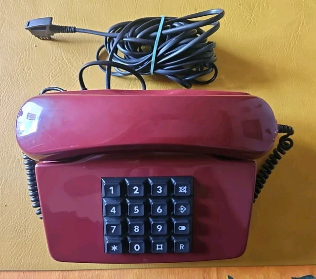 DEUTSCH POST TELEFON,TEL 01 LX Weinrot mit Tasten, kult Tastentelefon ...