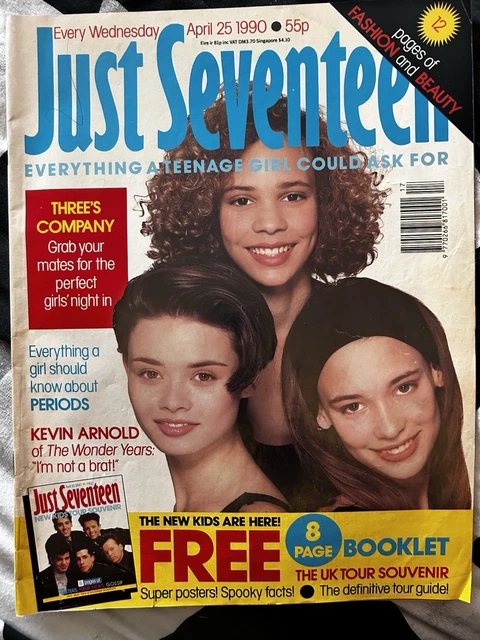 JUST SEVENTEEN MAGAZINE April 1990 Vintage Teen Fasion Fashion £8.90 ...