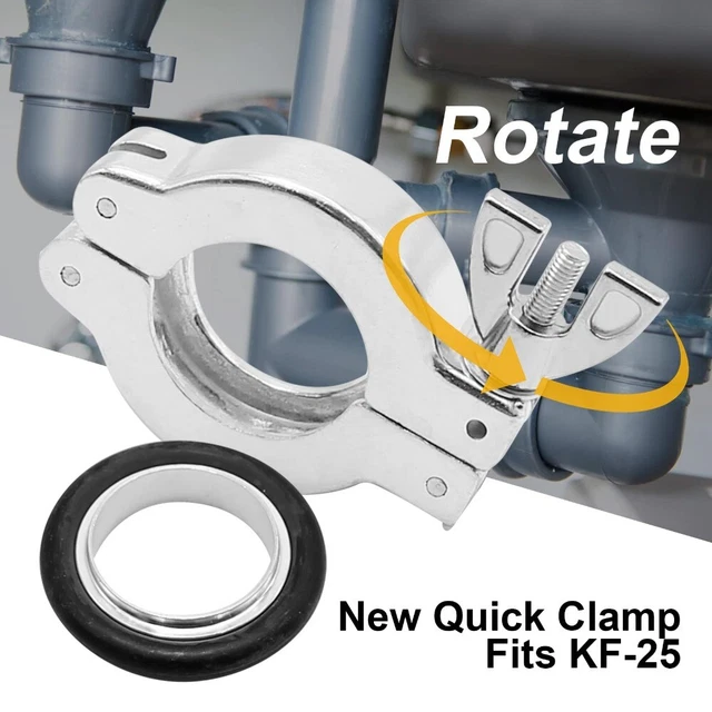 ALUMINIUM KF25 ALUMINUM Clamp Rubber Quick Clamps O TYPE Centering Ring ...