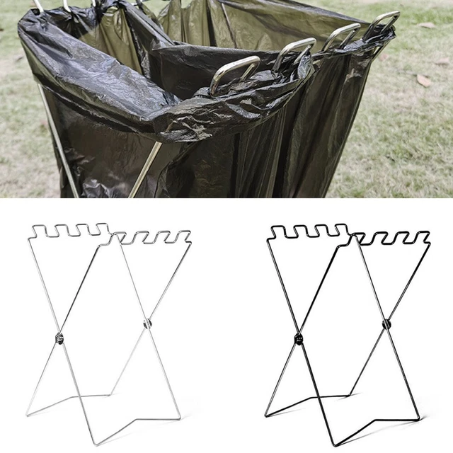 SUPPORT DE SAC poubelle pliant efficace gestion soignée et pratique des ...