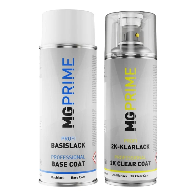 SET DE BOMBE aérosol 2C Pantone 401C Grey base brillant vernis ...