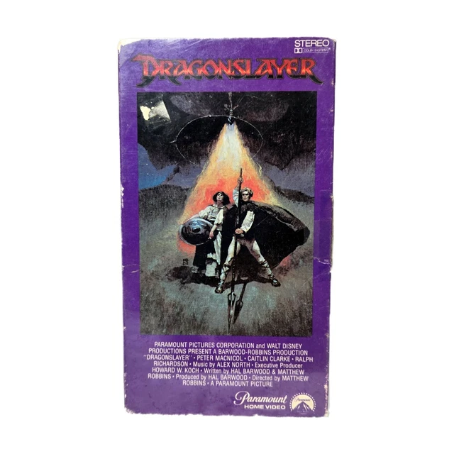 DRAGONSLAYER (VHS, 1981) Rare Fantasy Adventure Original Paramount ...