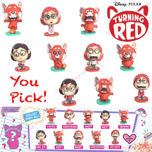 DISNEY PIXAR TURNING RED Toy - Collectible Mini Figure Meilin Lee/Red ...