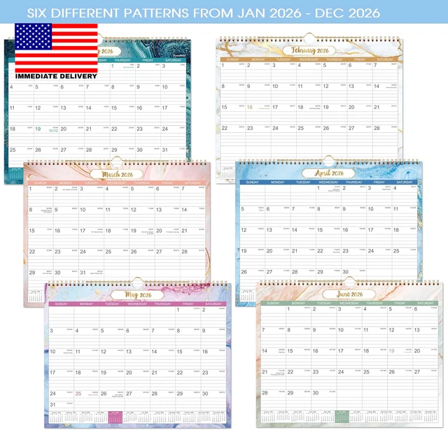 2026 CALENDAR - 2026 Wall Calendar with Julian Date, January 2026 ...