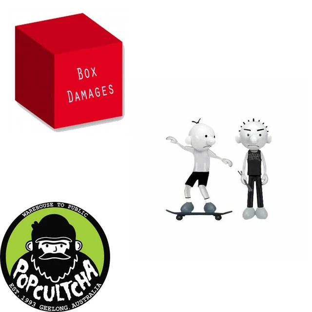 DIARY OF A Wimpy Kid - Greg with Skateboard & Rodrick Figure Set **Box ...