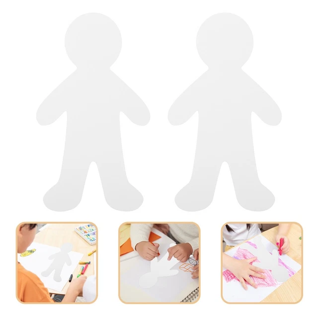 20 PCS PEOPLE Shape Templates Blank Human Shapes Classroom Art Cutouts ...