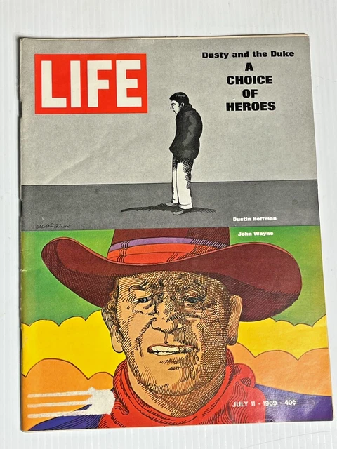 LIFE MAGAZINE JULY 11 1969 John Wayne Dustin Hoffman £3.70 - PicClick UK