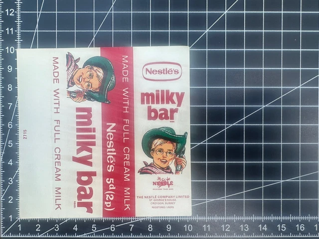 VINTAGE NESTLE MILKY Bar Chocolate Wrapper Confectionery £3.99 ...