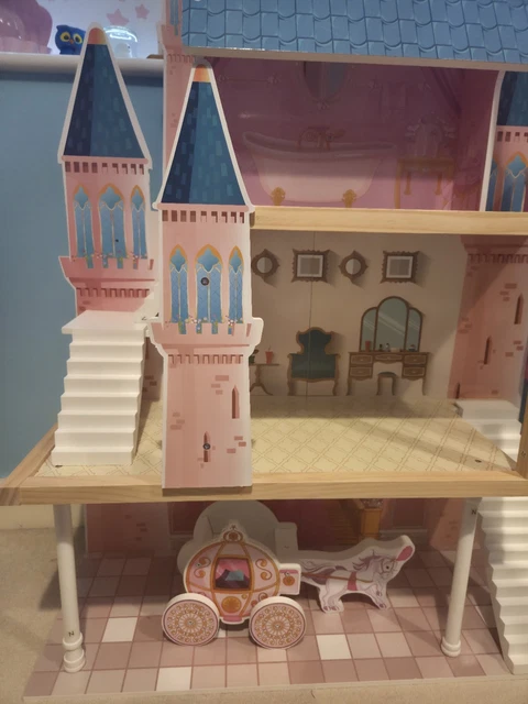 COCOLAND FANTASY CASTLE & Carriage Wooden Doll House £26.70 - PicClick UK