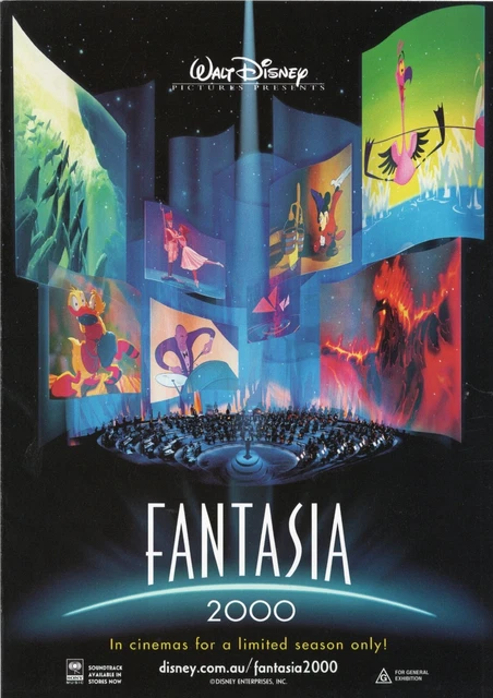 DISNEY FANTASIA 2000 animated fantasy Australian press folder 2000 IMAX ...