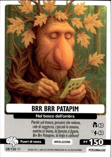 CARD SKIFIDOL ITALIAN Brainrot. Allucinazione Cosmica 2025 # 58 EUR 1 ...