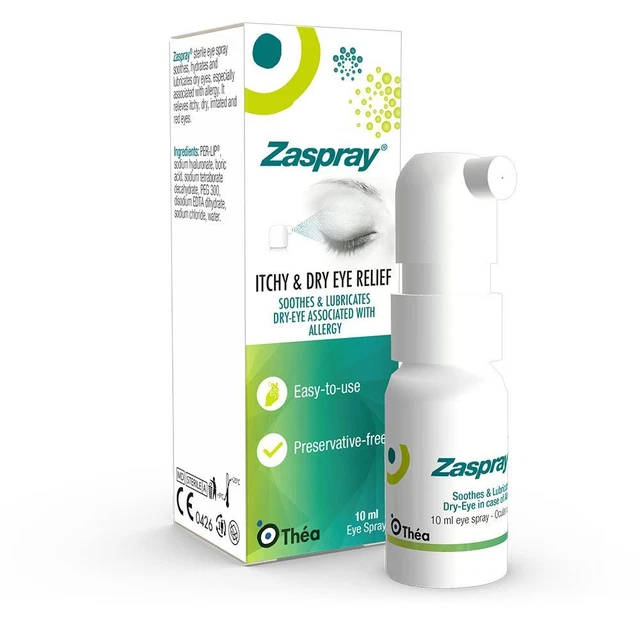 ZASPRAY 3-IN1 ALLERGIE Eye Spray - Qui Démange & Sec Eye Soulagement ...