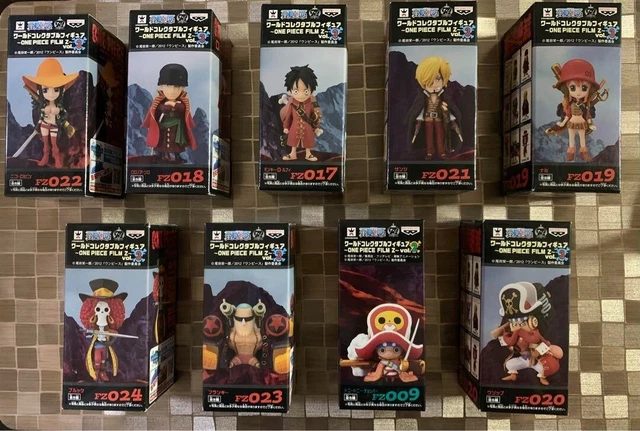 ONE PIECE WORLD Collectible Figure War Collection Film Z Set of 9 Luffy ...