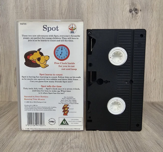 SPOT LEARNS TO Count / Spot Tells The Time Vhs £12.99 - PicClick UK
