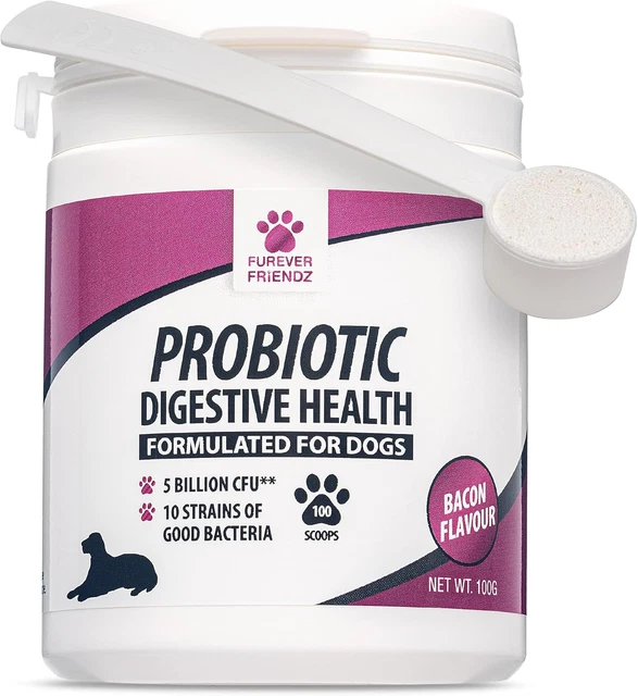 DOG PROBIOTIC POWDER – Bacon Flavour Probiotic for Dogs – Dog Digestive ...