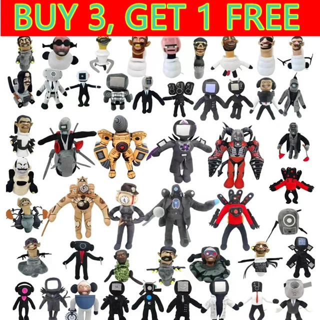 SKIBIDI TOILET MULTIVERSE Plush Doll Toys Titan TV Man Figure Plushies ...