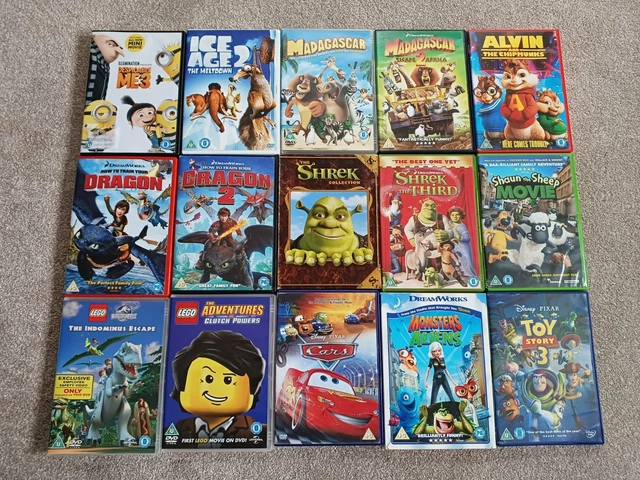 CHILDRENS DVD BUNDLE X 16 Films Inc Disney Pixar Dreamworks Aardman ...