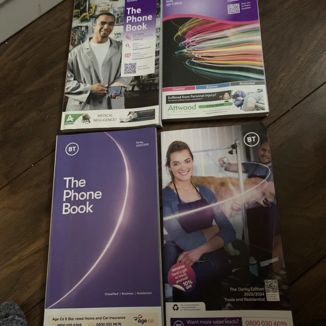 BT PHONE BOOKS X4 Derby 2015/17/20/23 Derby £5.44 - PicClick UK