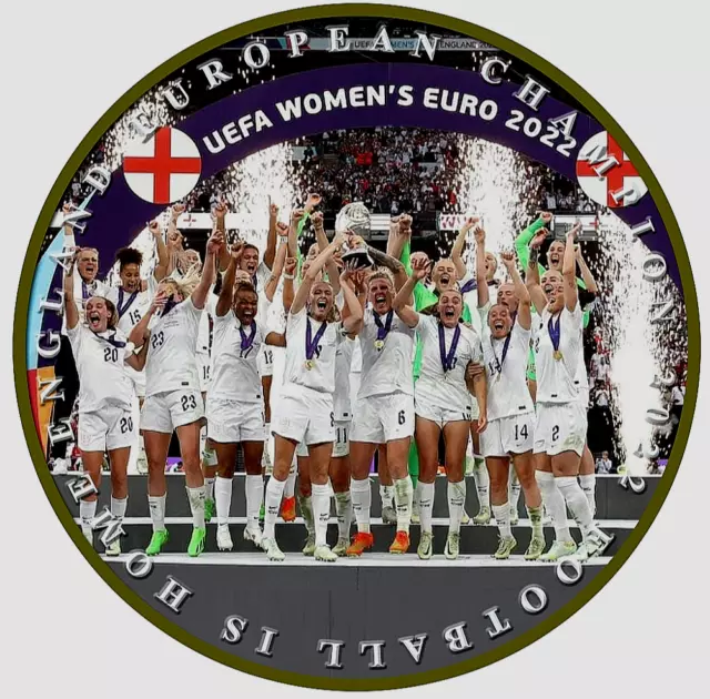 ENGLAND WOMEN WIN Euros 2022 Silver Coin World Cup 2025 Lionesses Final ...