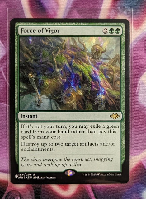 MTG - MAGIC the Gathering Card, Force of Vigor - Instant - Modern Horizons $31.99 - PicClick AU