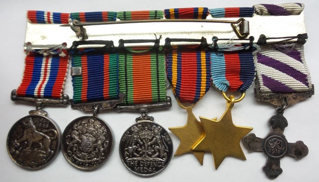 WWII ROYAL CANADIAN Air Force MINIATURE medals Distinguished Flying ...