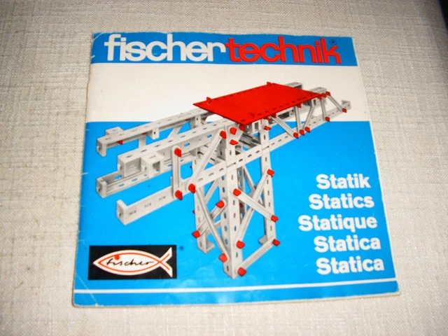 FISCHERTECHNIK BAUANLEITUNGEN/PROSPEKTE, STATIK, (alte Version) EUR 2 ...