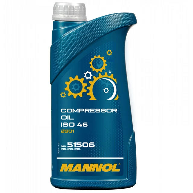 1 LITER ORIGINAL MANNOL Kompressoröl Compressor Oil ISO 46 Kompressor ...