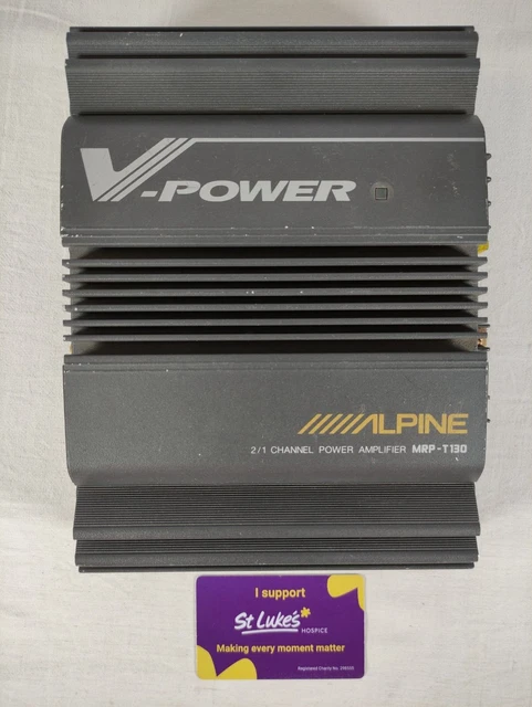 ALPINE MRP-T130 2-CHANNEL car Amplifier 2 Channel or Mono - Untested ...