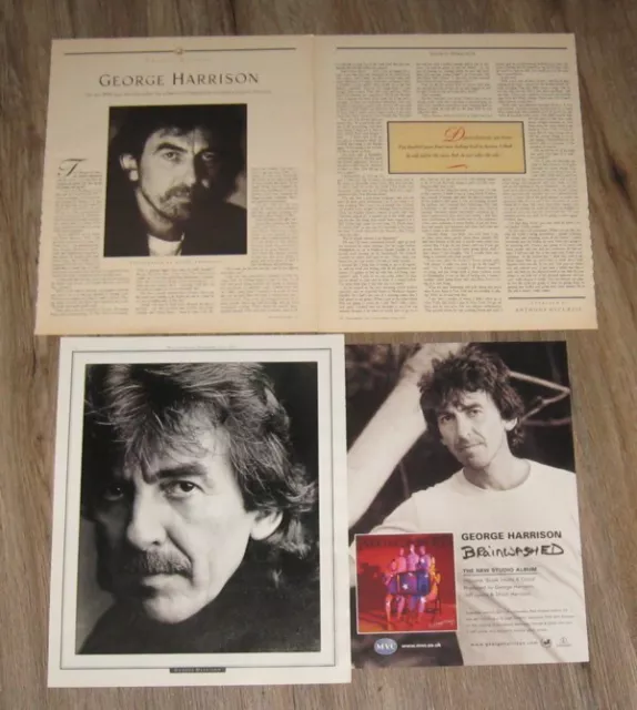 GEORGE HARRISON ORIGINAL FULL PAGED magazine clippings pages PHOTO ...