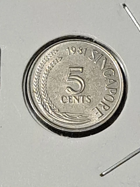 1981 SINGAPORE 5 Cent Error Coin $12.00 - PicClick AU