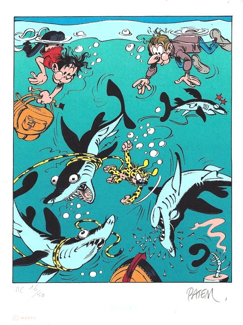 BATEM - LE MARSUPILAMI (chb) (SERIGRAPHIE N°/Signé) NEUF / RARISSIME ...