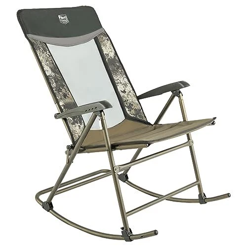 TIMBER RIDGE PORTABLE High Back Rocking Camping Adults Patio Rocker ...