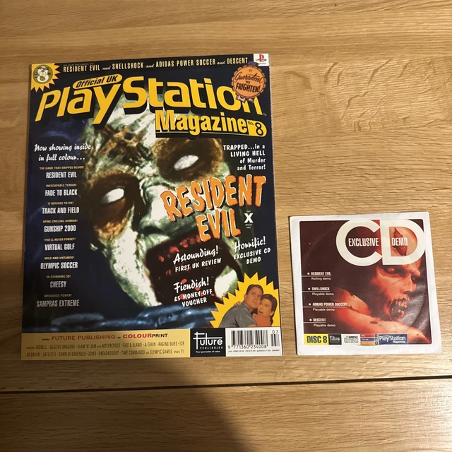 OFFICIAL PLAYSTATION MAGAZINE Issue 8 July 1996 & Demo Disc - Resident ...