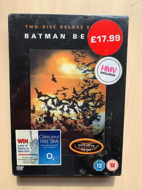 BATMAN BEGINS DELUXE Limited Edition DVD with 72pg Detective 27comic ...