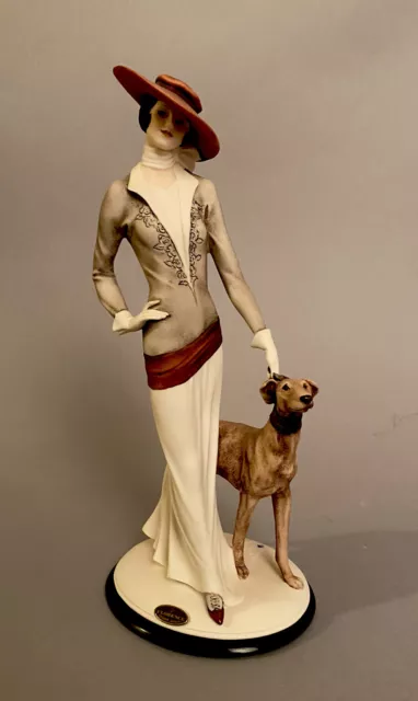GIUSEPPE ARMANI THE Stroll Lady w/ Greyhound Dog Florence Figurine ... GIUSEPPE ARMANI THE Stroll Lady w/ Greyhound Dog Florence Figurine ...