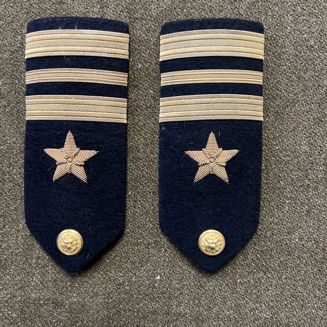 SHOULDER BOARD HARD Line Lieutenant Commander U.S. Navy Raised Gold ...